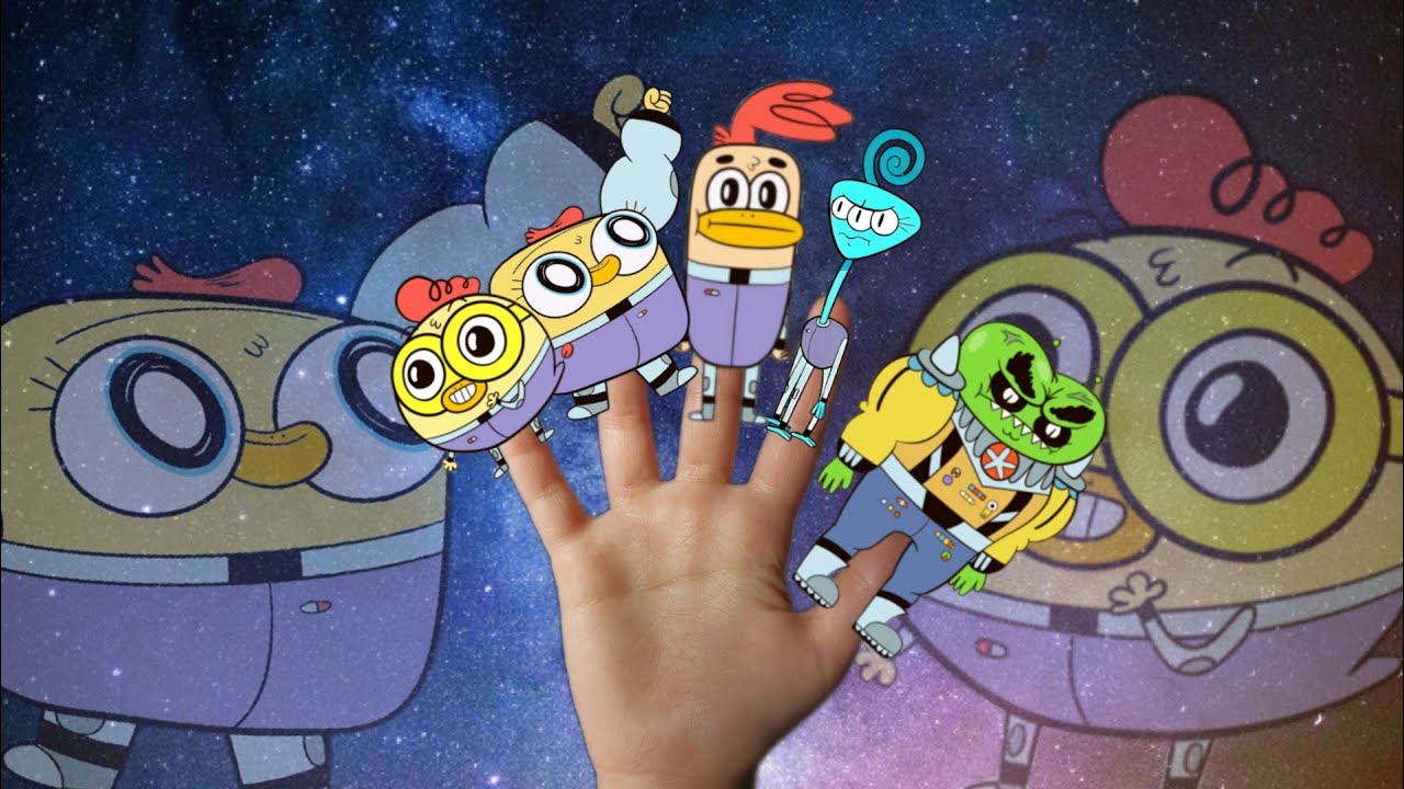 Space Chickens In Space Finger Family 💚💙💛💛 ️ - YouTube