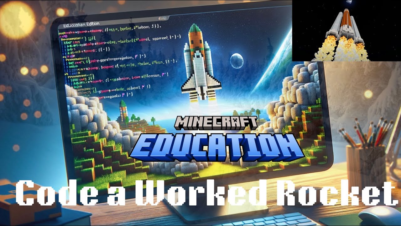 Code A WORKING ROCKET SHIP IN MINECRAFT Education Edition!!! - YouTube