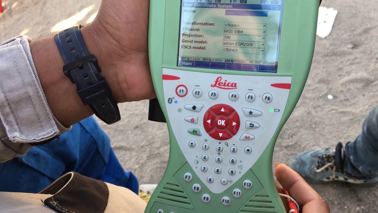 LEICA VIVA GPS GS15 -JOB AND DATA - YouTube