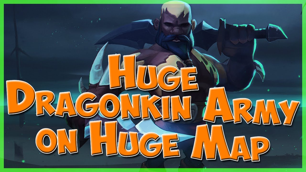 Huge Dragonkin Army on Huge Map | Dragon clan in 4v4 | Northgard - YouTube