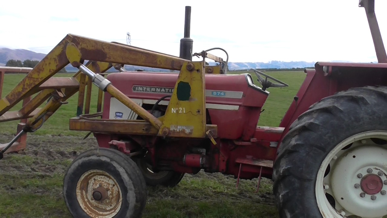 International 574 Tractor - YouTube