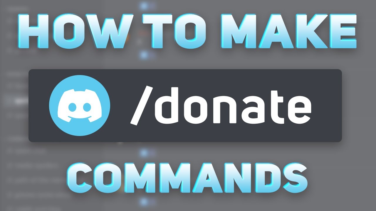 Coding a Donate Slash Command for Your Discord Currency Bot (2023 ...
