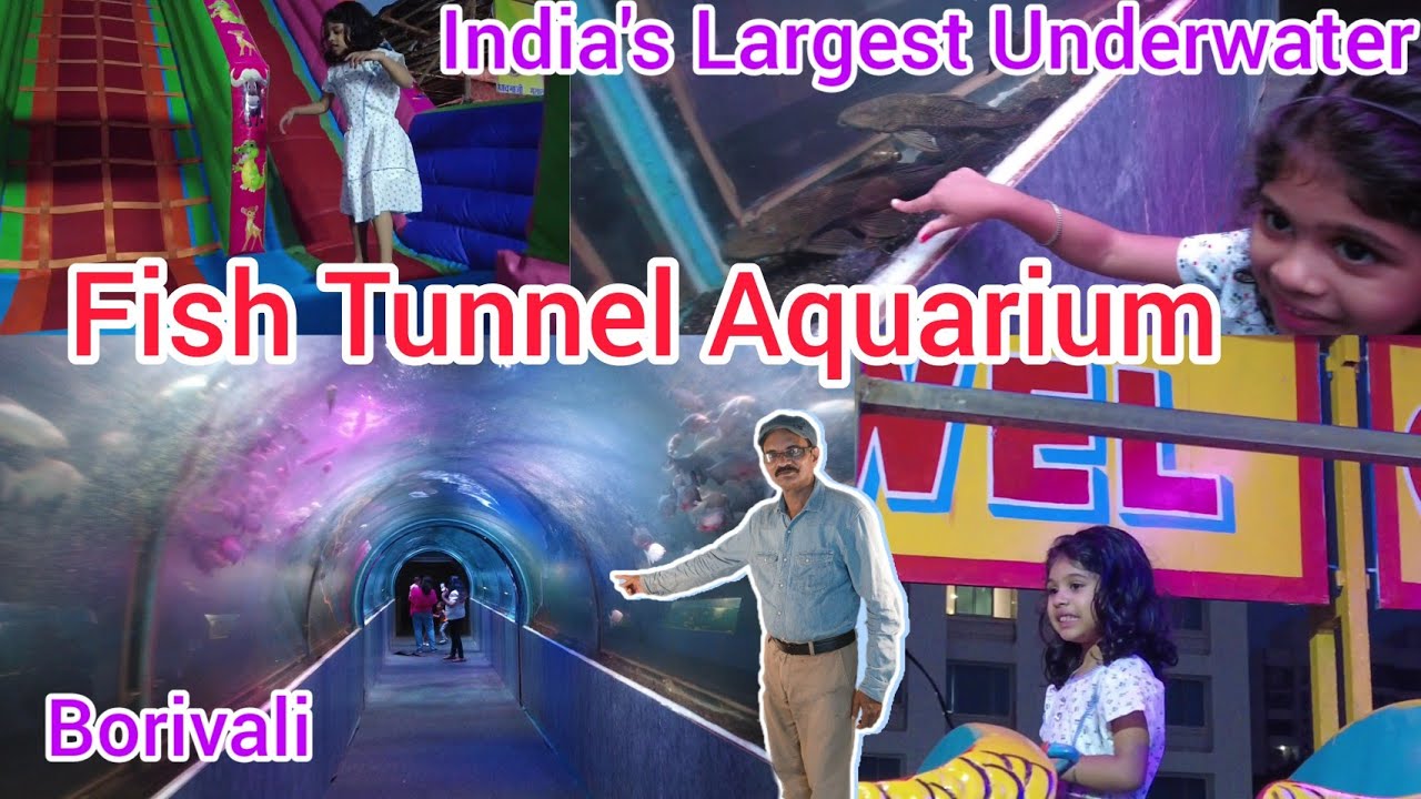 Borivali Fish Tunnel Aquarium. India's largest under water fish tunnel ...