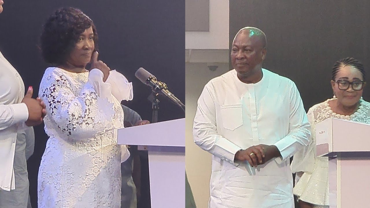Jane Naana Teary Speech Made John Mahama Sad 😢 at NATIONAL PRAYER ...