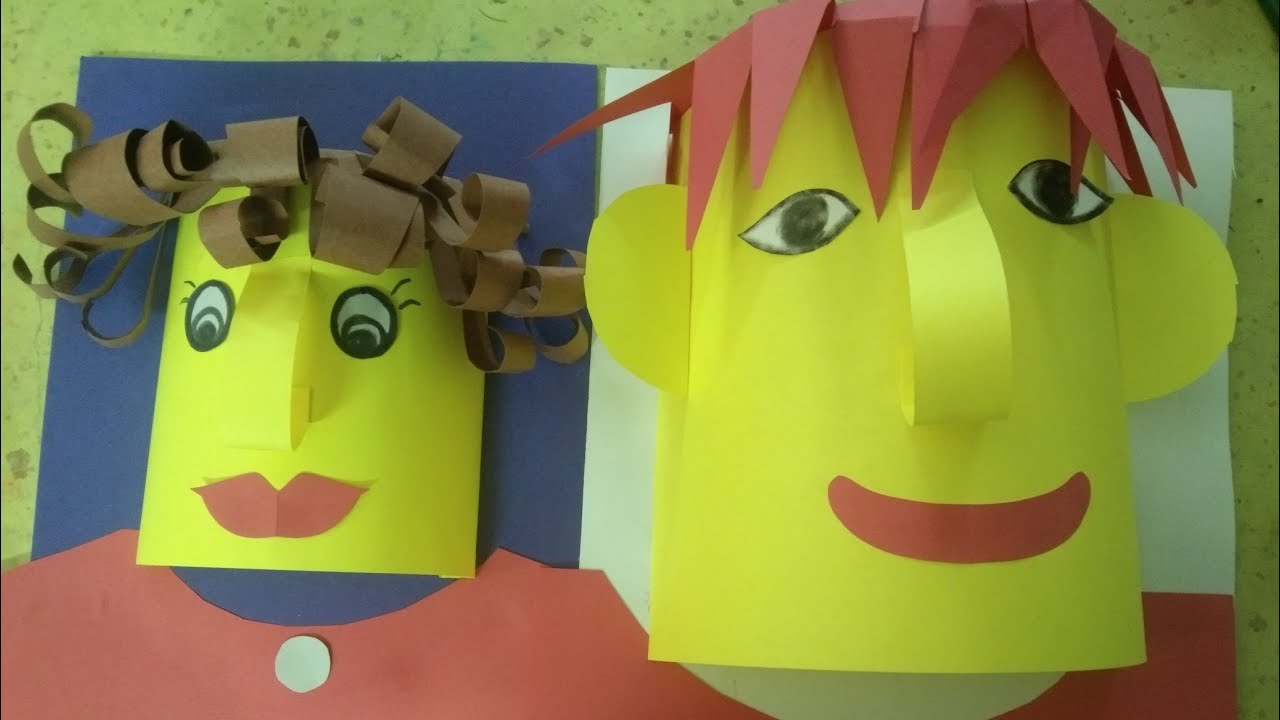 tutorial to make 3d face craft - YouTube