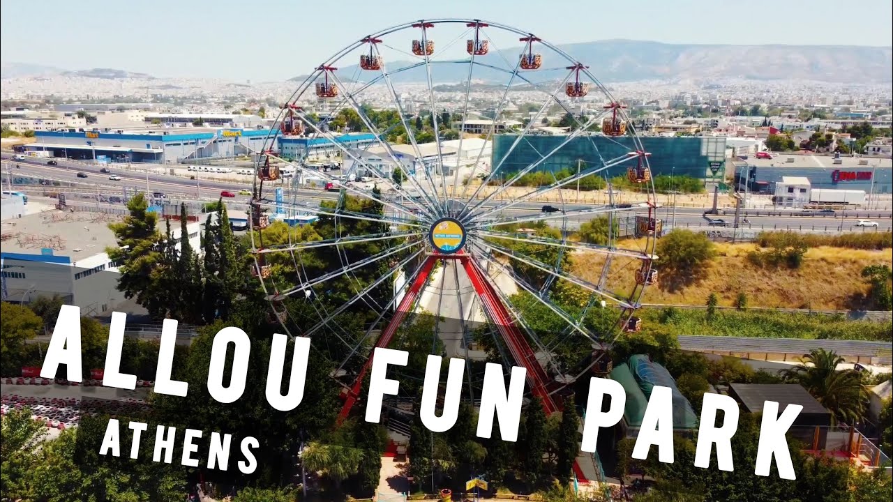 Allou Fun Park by drone ATHENS - Park rozrywki w Atenach | GREECE 🇬🇷 ...