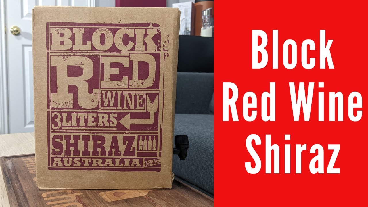 Block Red Wine Shiraz Boxed Wine Review - YouTube