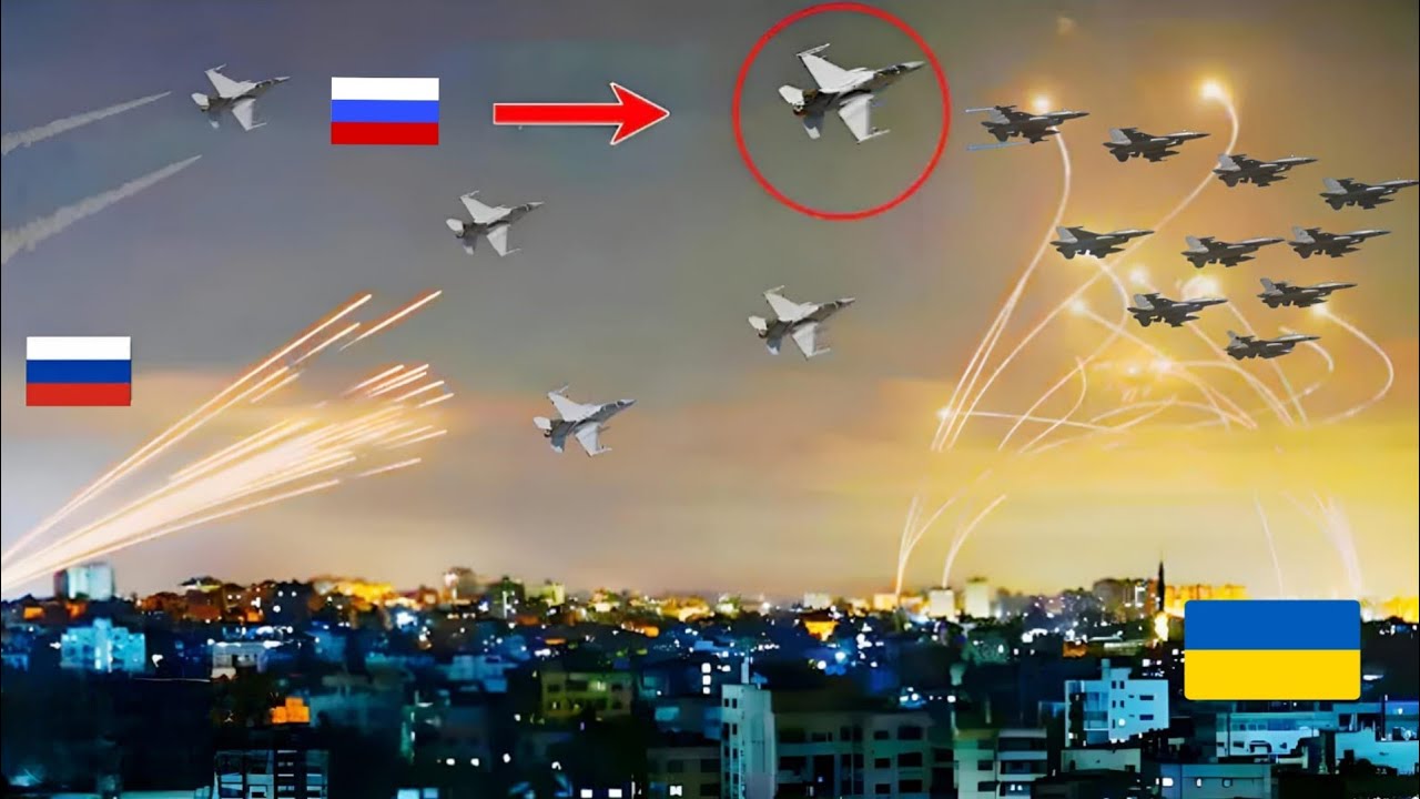 3 minutes ago! Ukrainian F-16 fighter jet destroyed by Russian ...