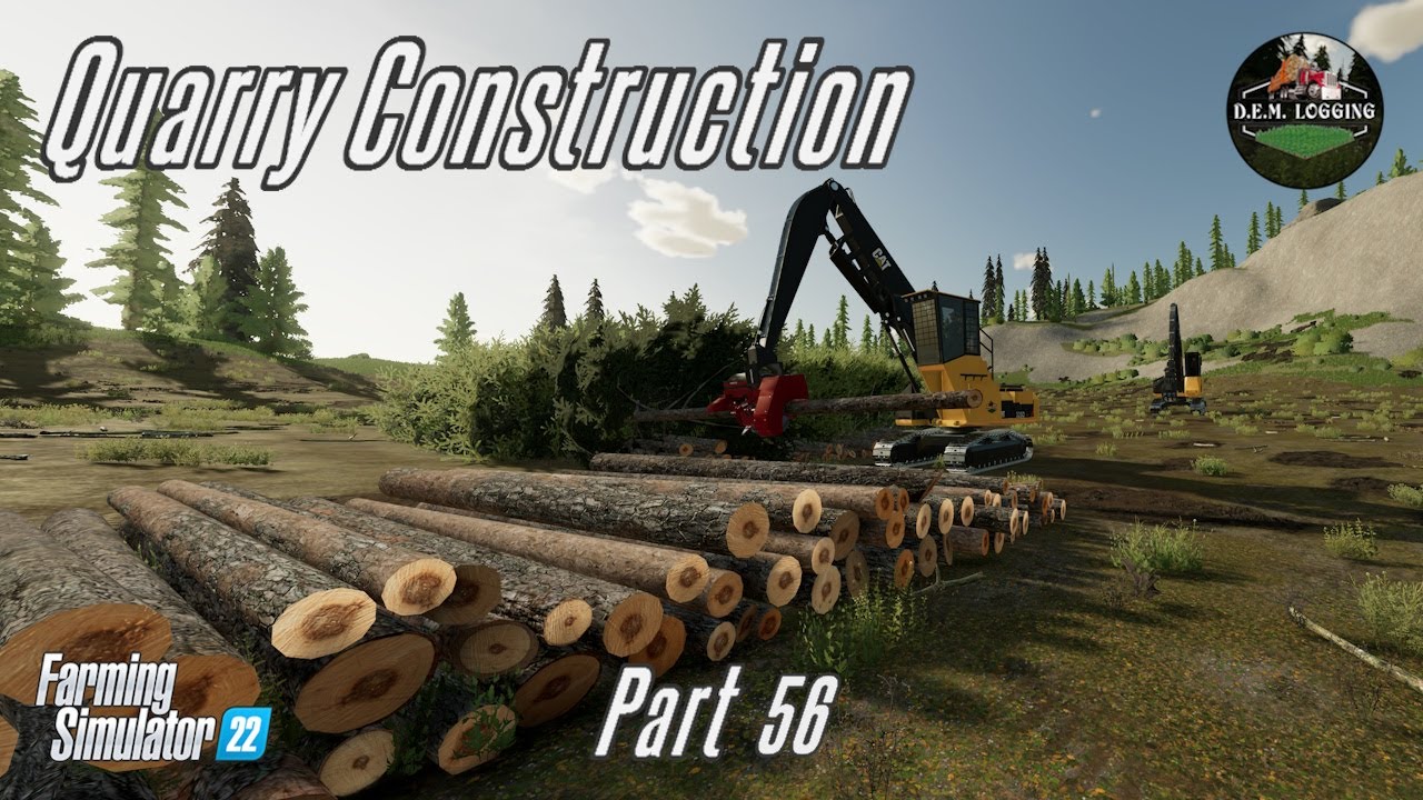 Building a Limestone Quarry Part 56 - Farming Simulator 22 - YouTube