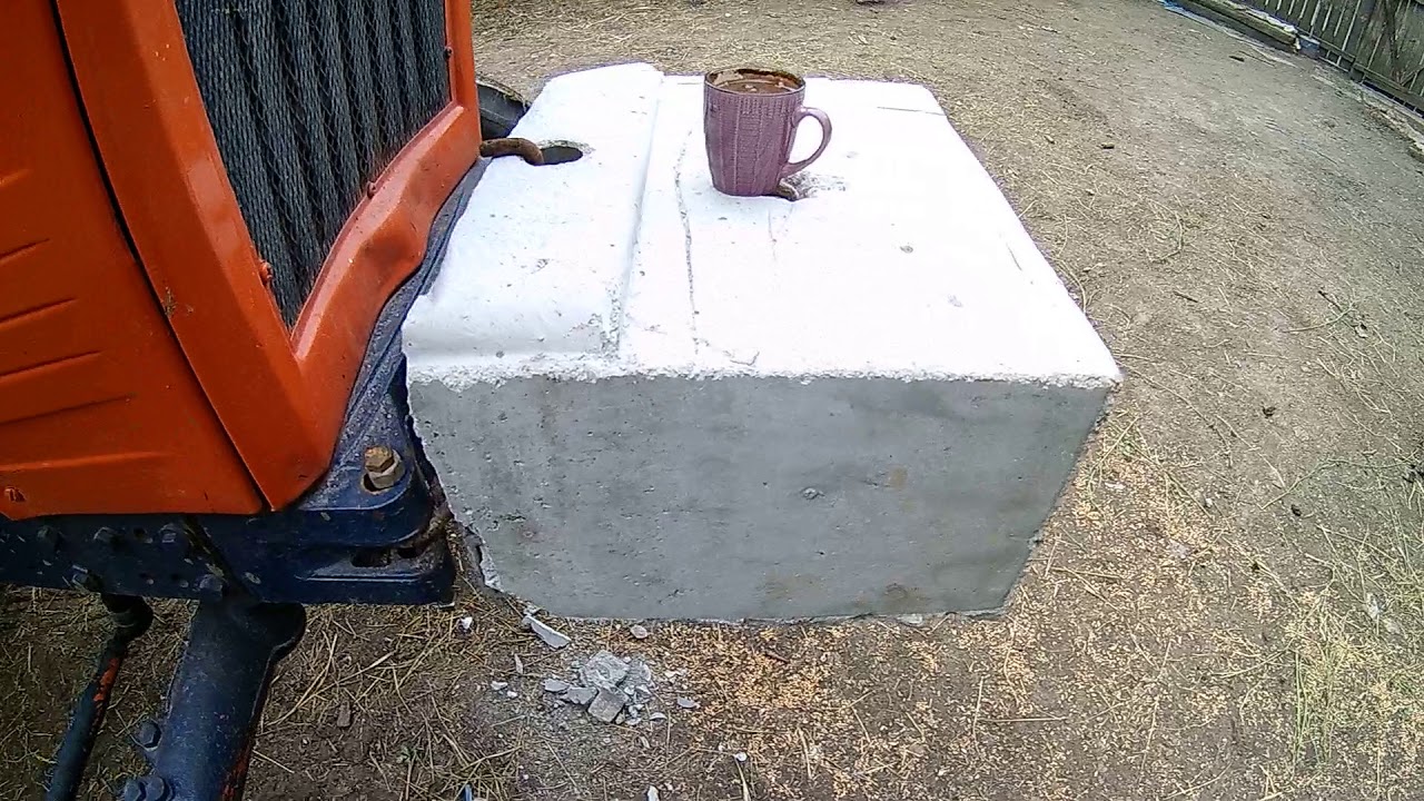 Greutate fata pt tractor - YouTube