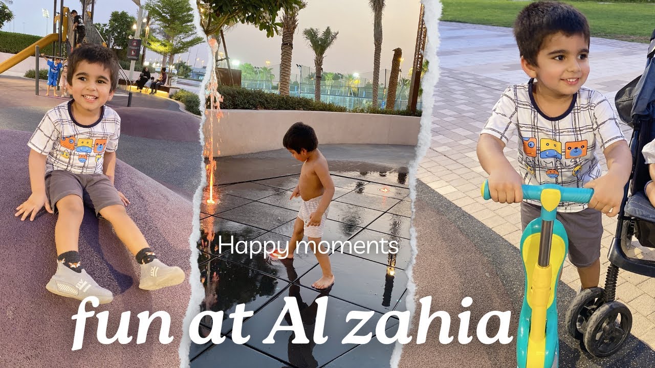 Exploring parks, creating memories|Fun time at the park & fountain with humayl |Al zahia City ...