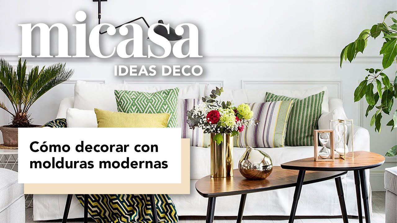Cómo decorar (bien) paredes y techos con molduras modernas ...