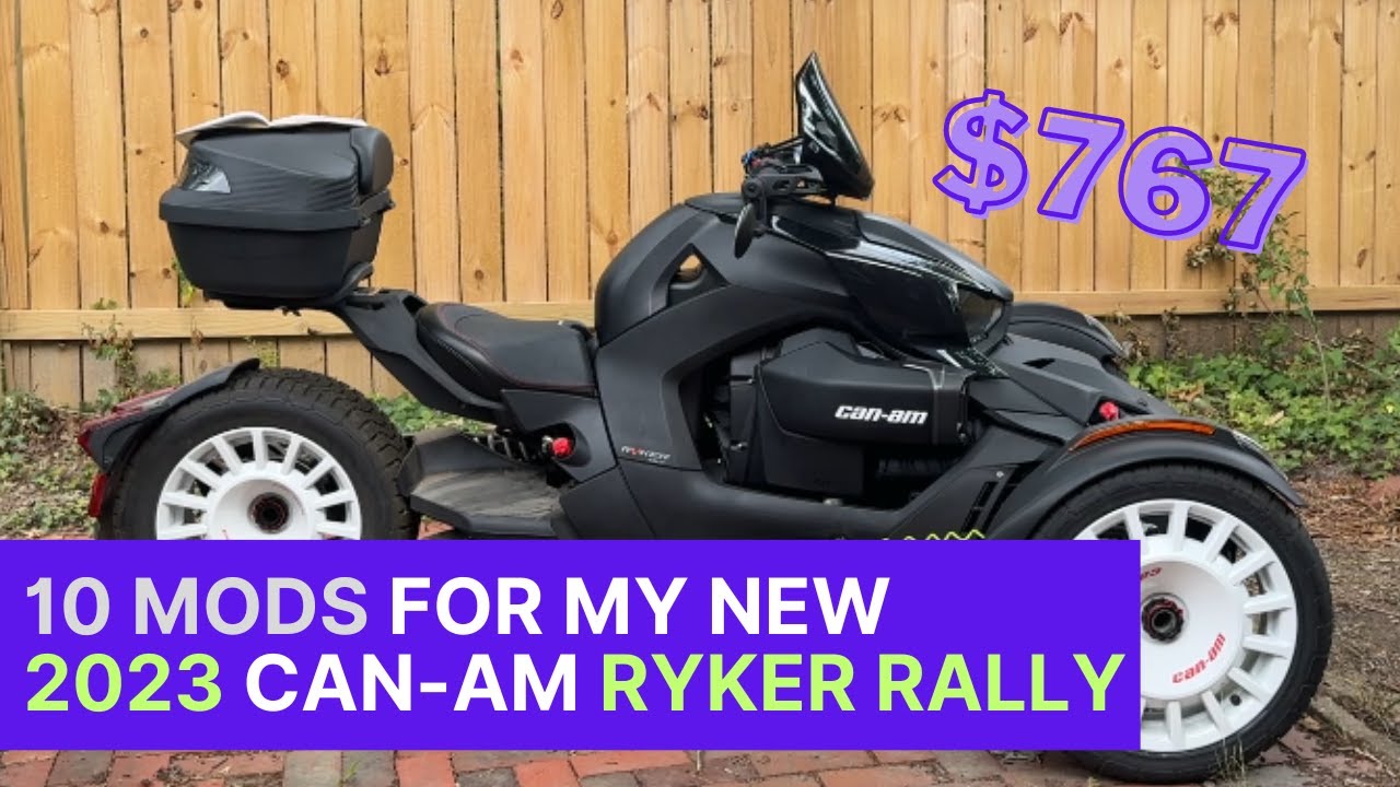 10 mods for my new 2023 Can-Am Ryker Rally - YouTube
