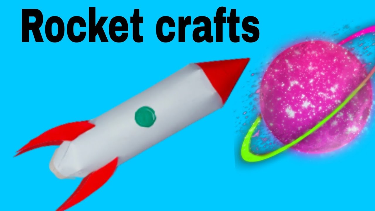 How to make Paper spaceship crafts || paper rocket making || rocket ...