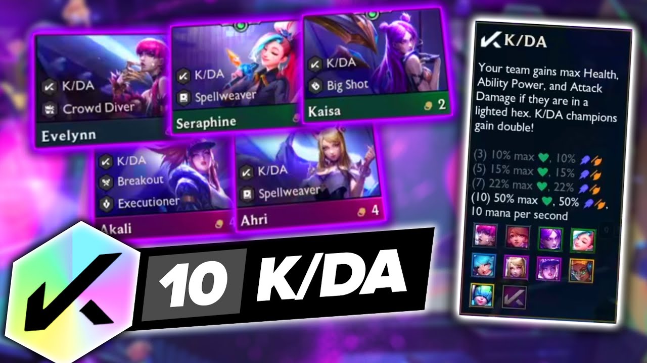 10 K/DA IS ABSOLUTELY INSANE - *INFINITE* STATS!!! | Teamfight Tactics ...