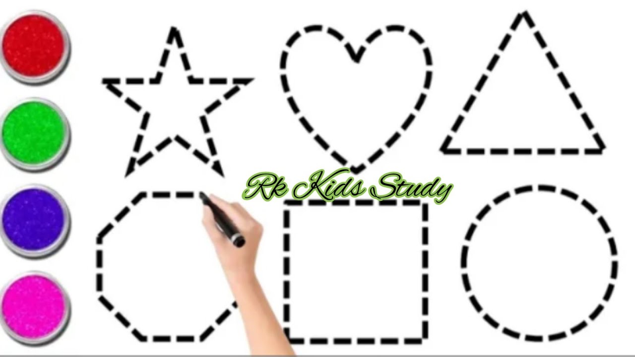 Shape drowing songs shape color 2d learning kids fun rhyme for kids ...