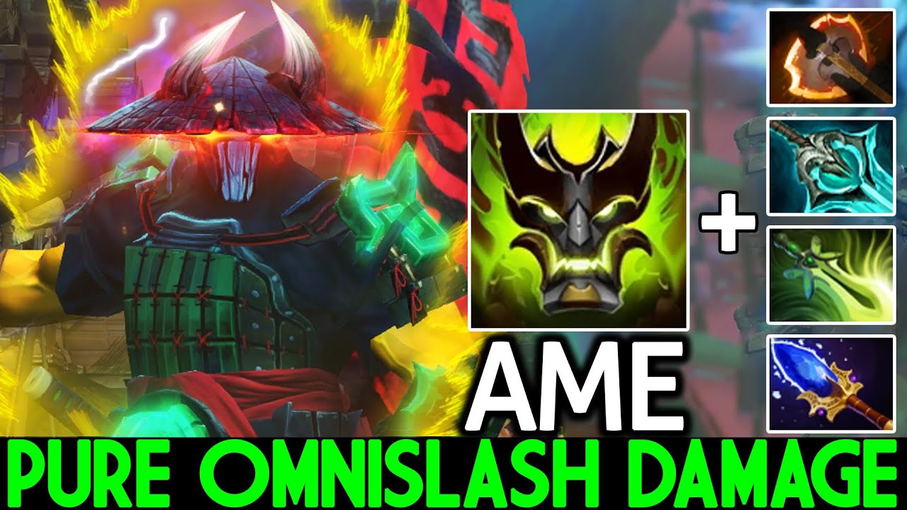 AME [Juggernaut] Pure Omnislash Damage Monster is Back Dota 2 - YouTube