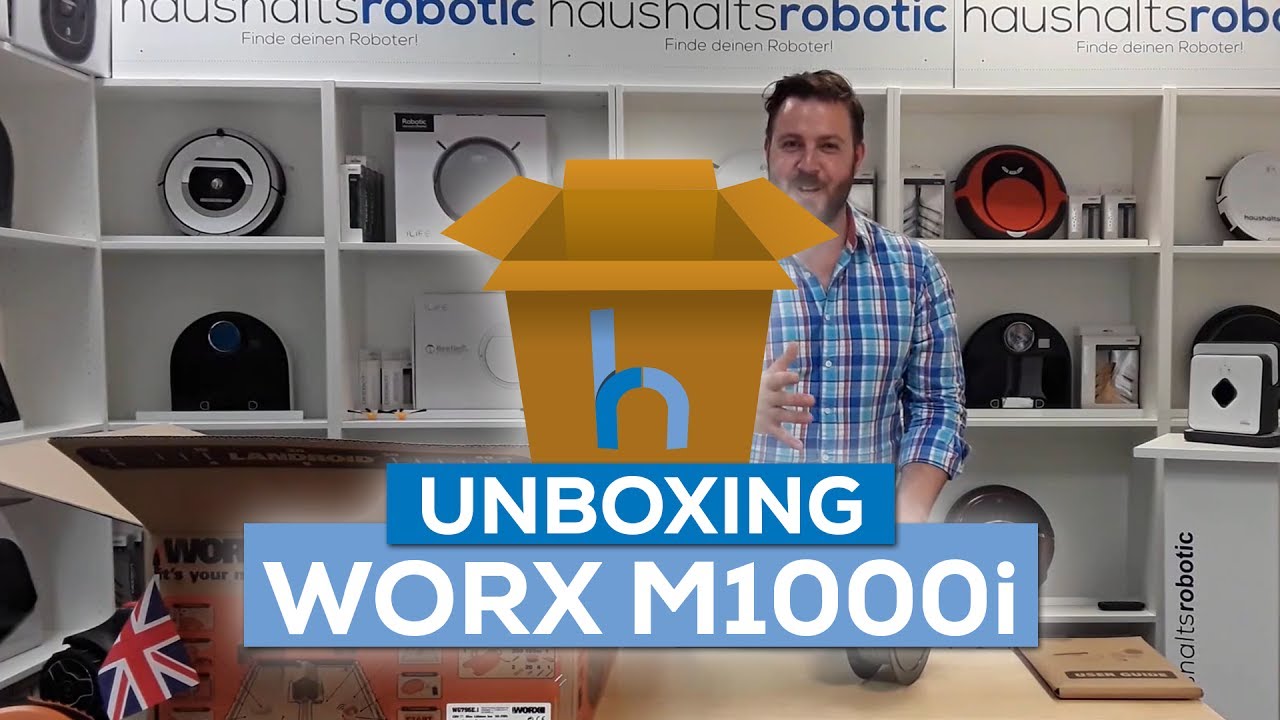 BEST PRICES!! - Unboxing - Worx Landroid M1000i robot lawn mower - YouTube