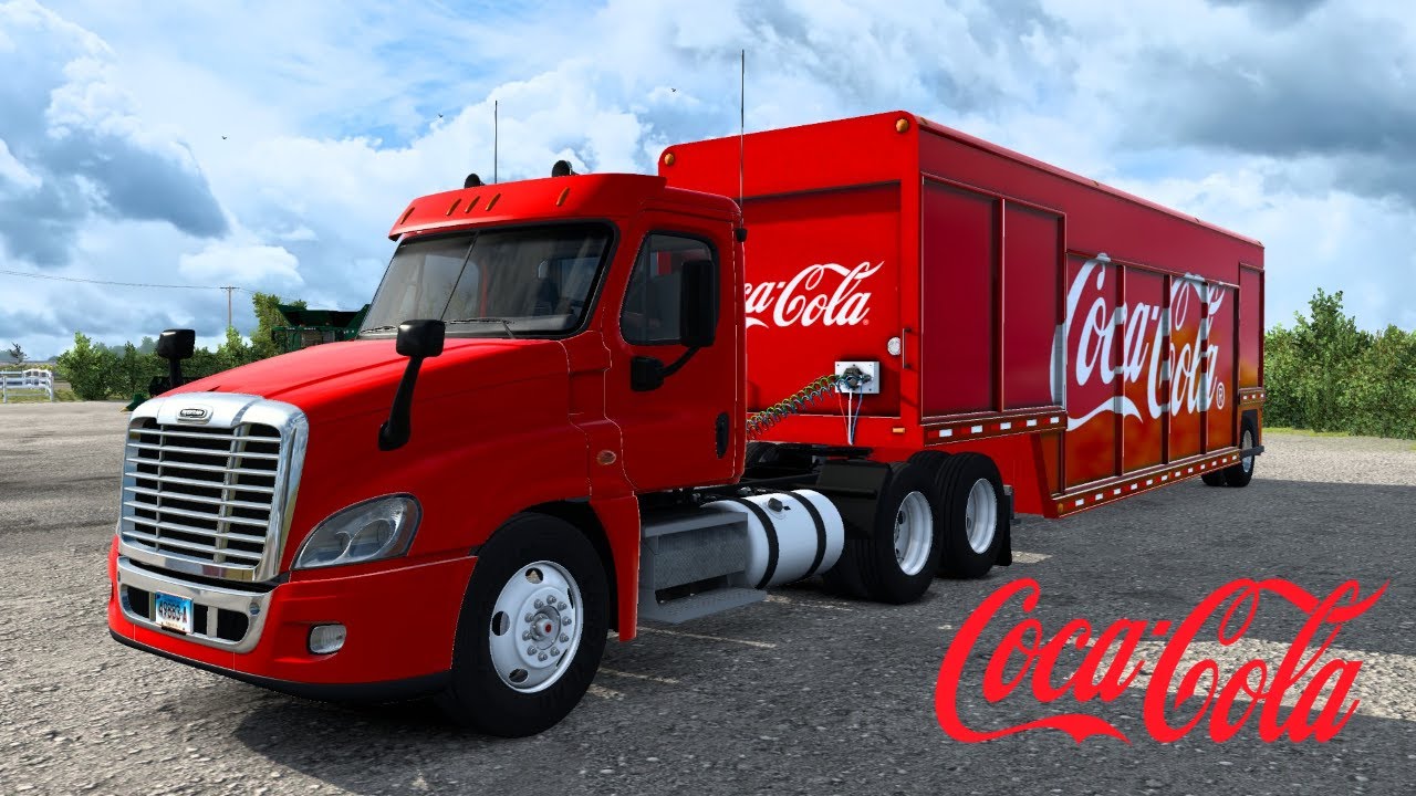 Freightliner Cascadia w/ Coca Cola Combo | American Truck Simulator | # ...