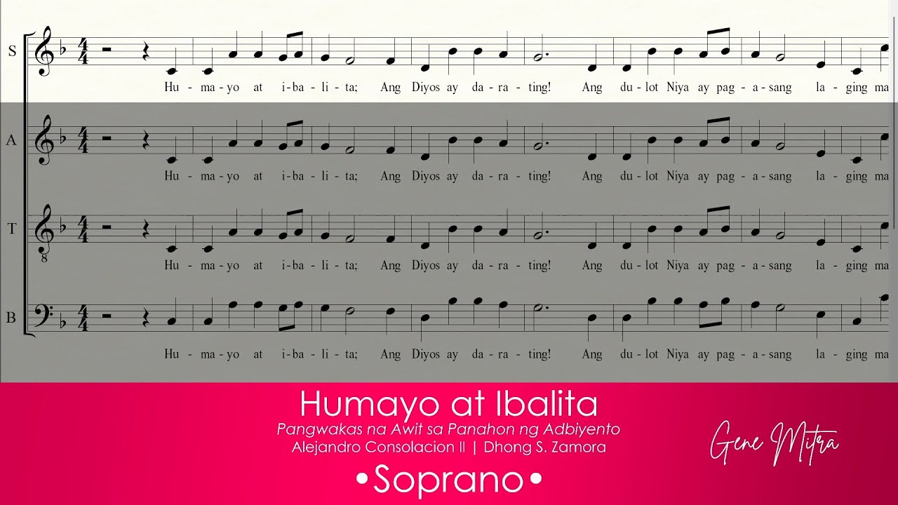 Humayo at Ibalita • Soprano Guide - YouTube