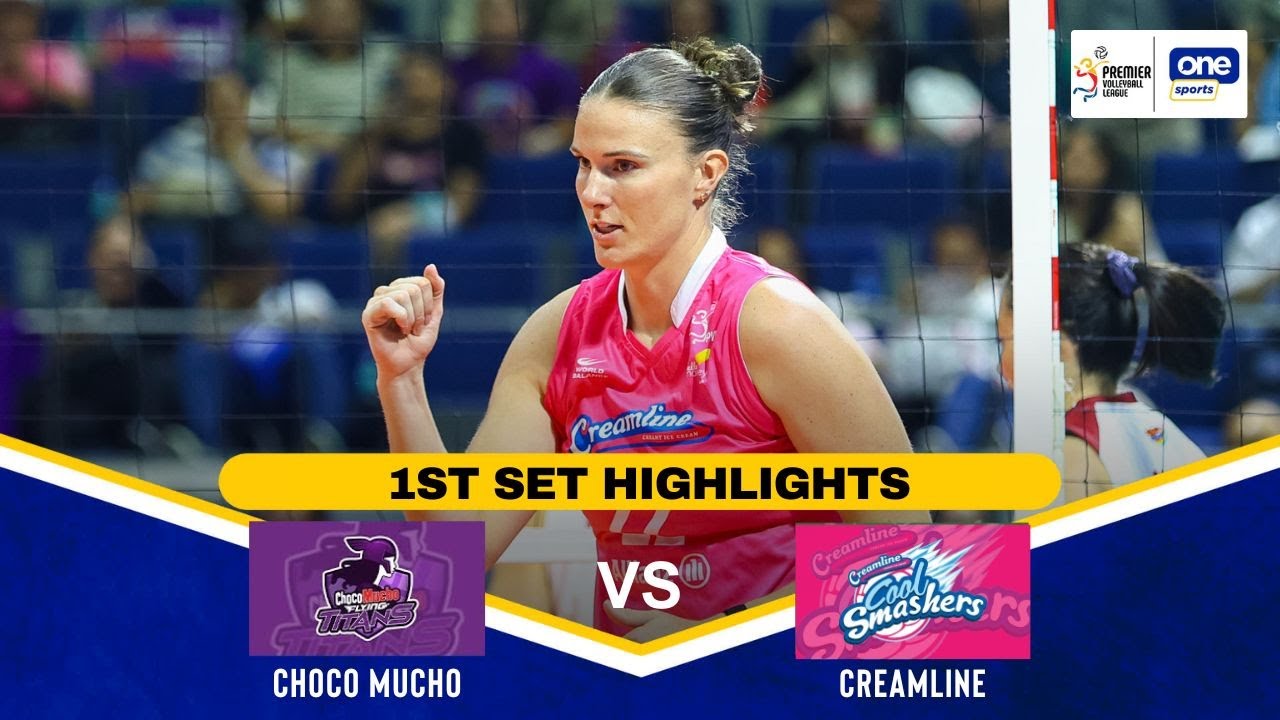 CHOCO MUCHO vs. CREAMLINE | SET 1 HIGHLIGHTS | 2025 PVL REINFORCED ...