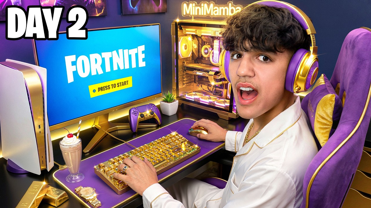 Playing On The Worlds MOST EXPENSIVE Gaming Setup For 24 Hours! - YouTube