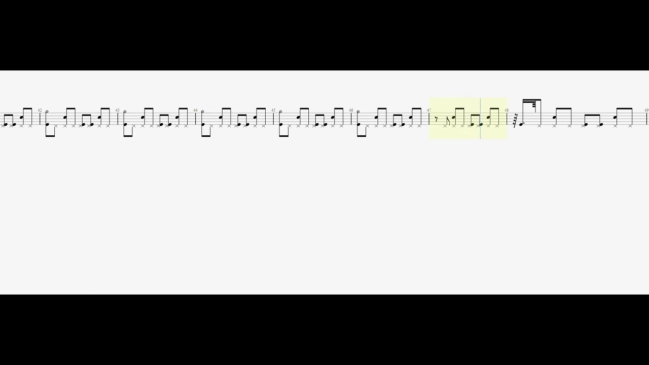 Megadeth A Tout le Monde DRUM TAB - YouTube