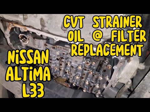 ALTIMA 2015 CVT OIL STRAINER AND FILTER CHANGE - YouTube