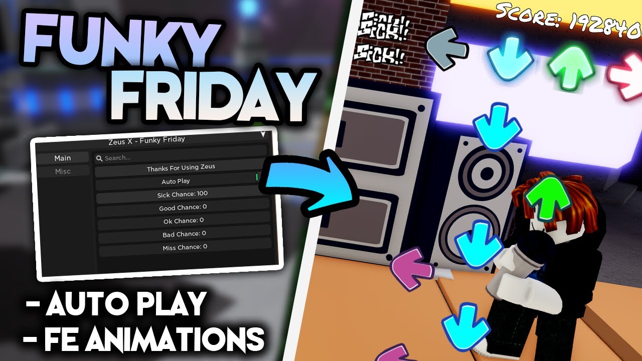 BEST Roblox Funky Friday Script GUI - Auto Play, SICK ONLY, MAX POINTS ...