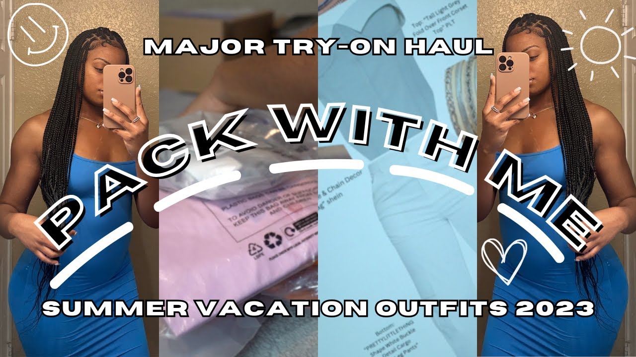 SUMMER TRY ON HAUL + PACK WITH ME! - YouTube