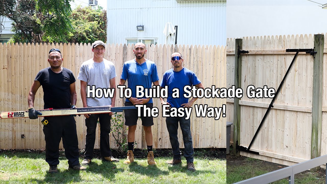 How To Build a Stockade Gate, The Easy Way! - YouTube