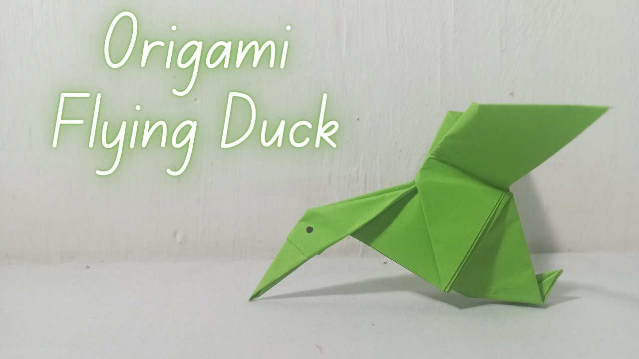 How To Make Easy Origami Flying Duck - YouTube