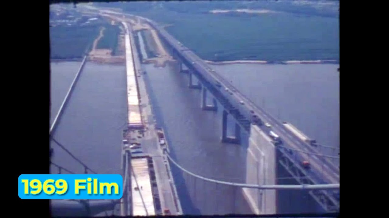 Delaware Memorial Bridge - June 10, 1969 - YouTube