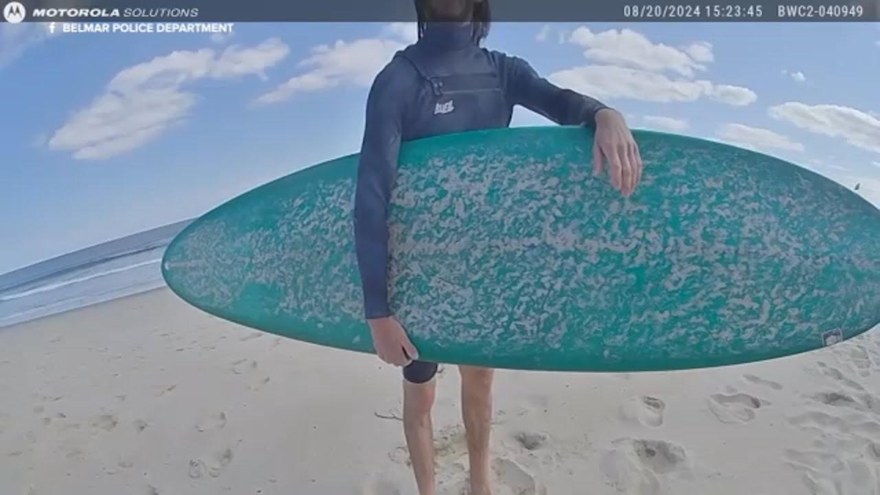 Belmar Police release body cam video of surfer's arrest on New Jersey ...