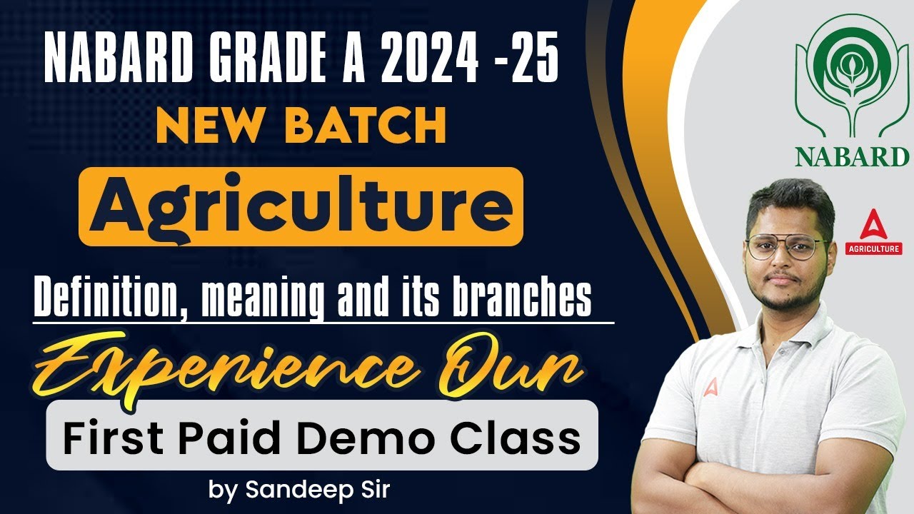 New Batch Agriculture Definition Meaning And Its Branches | NABARD ...
