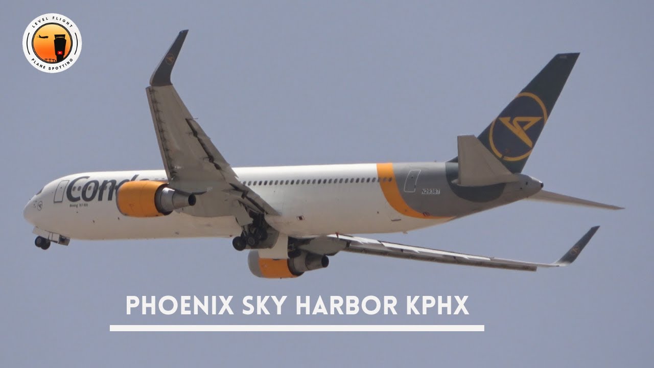 Plane Spotting Phoenix Sky Harbor International Airport PHX - YouTube