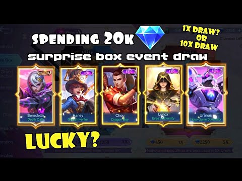 SURPRISE BOX DRAW MLBB | SPENDING 20K DIAMONDS 💎 - YouTube