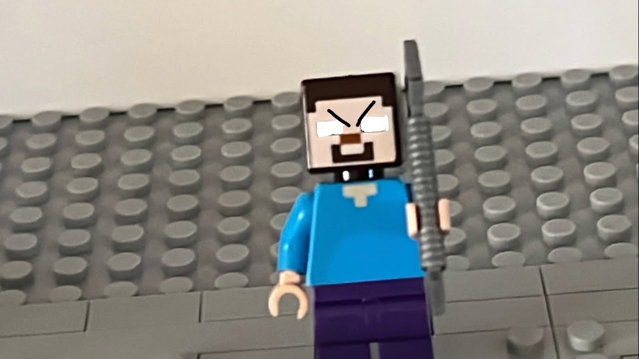 Lego Minecraft Fight Scene (#brickfilm) - YouTube