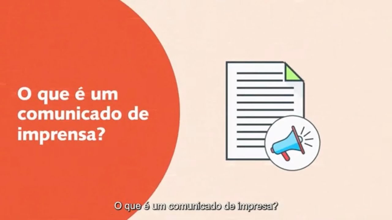 O que é um comunicado de imprensa - YouTube