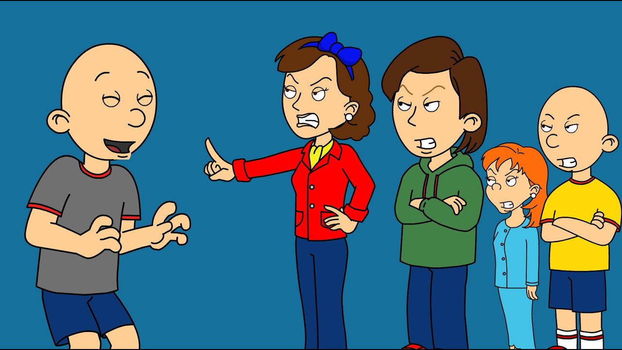 Classic Caillou Gets Grounded On Mother's Day - YouTube