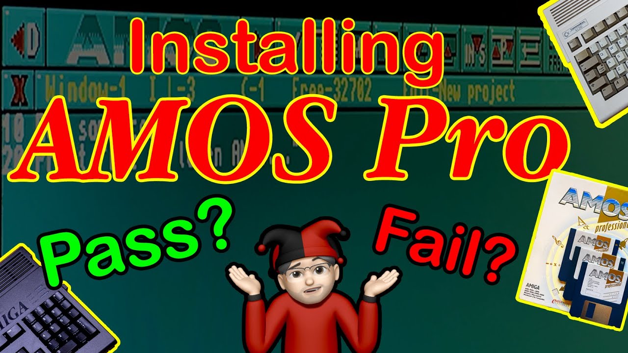 Installing AMOS Pro from original floppy disk - YouTube