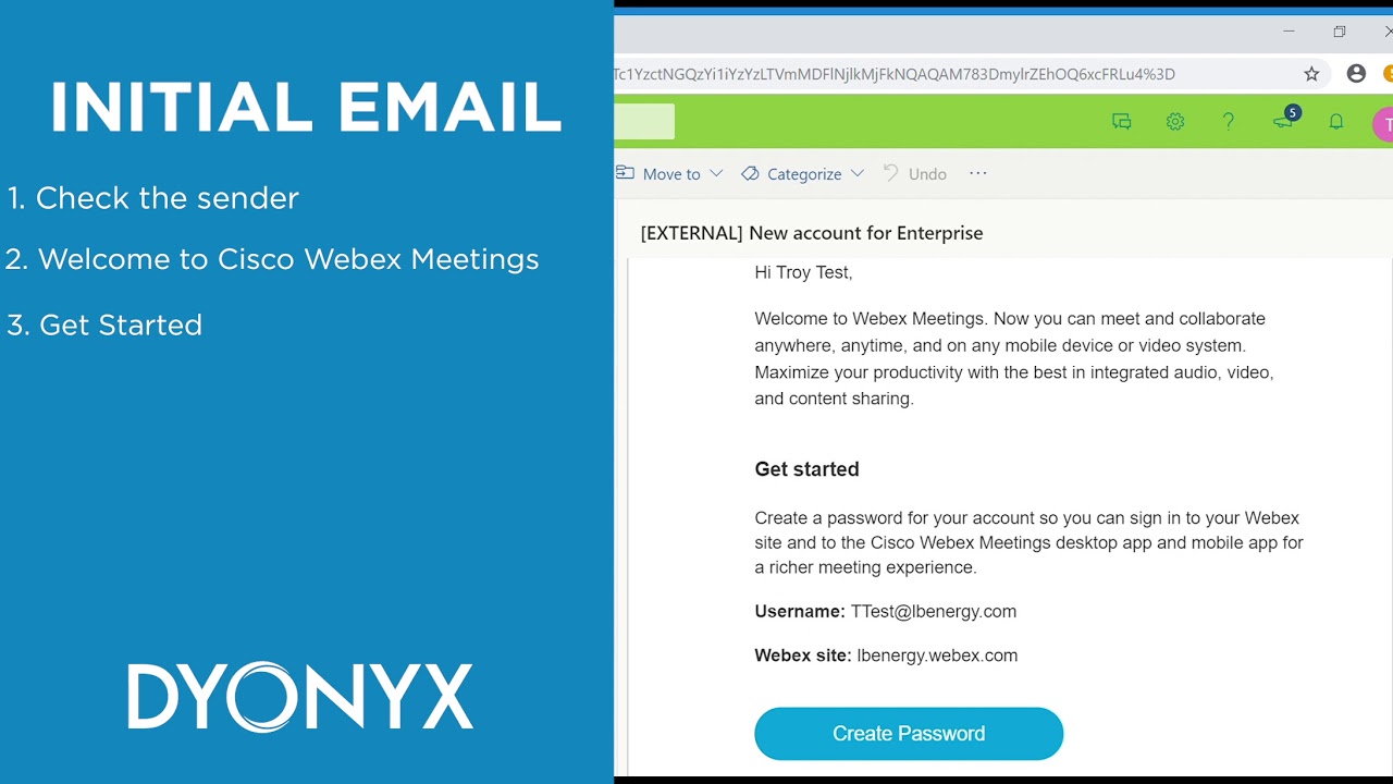 Webex activation email: LTB - YouTube