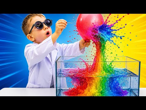🎈 Renkli Balon Deneyi Çok Şaşırttı! 🎈 Color Explosion Experiment! Asil And Pars