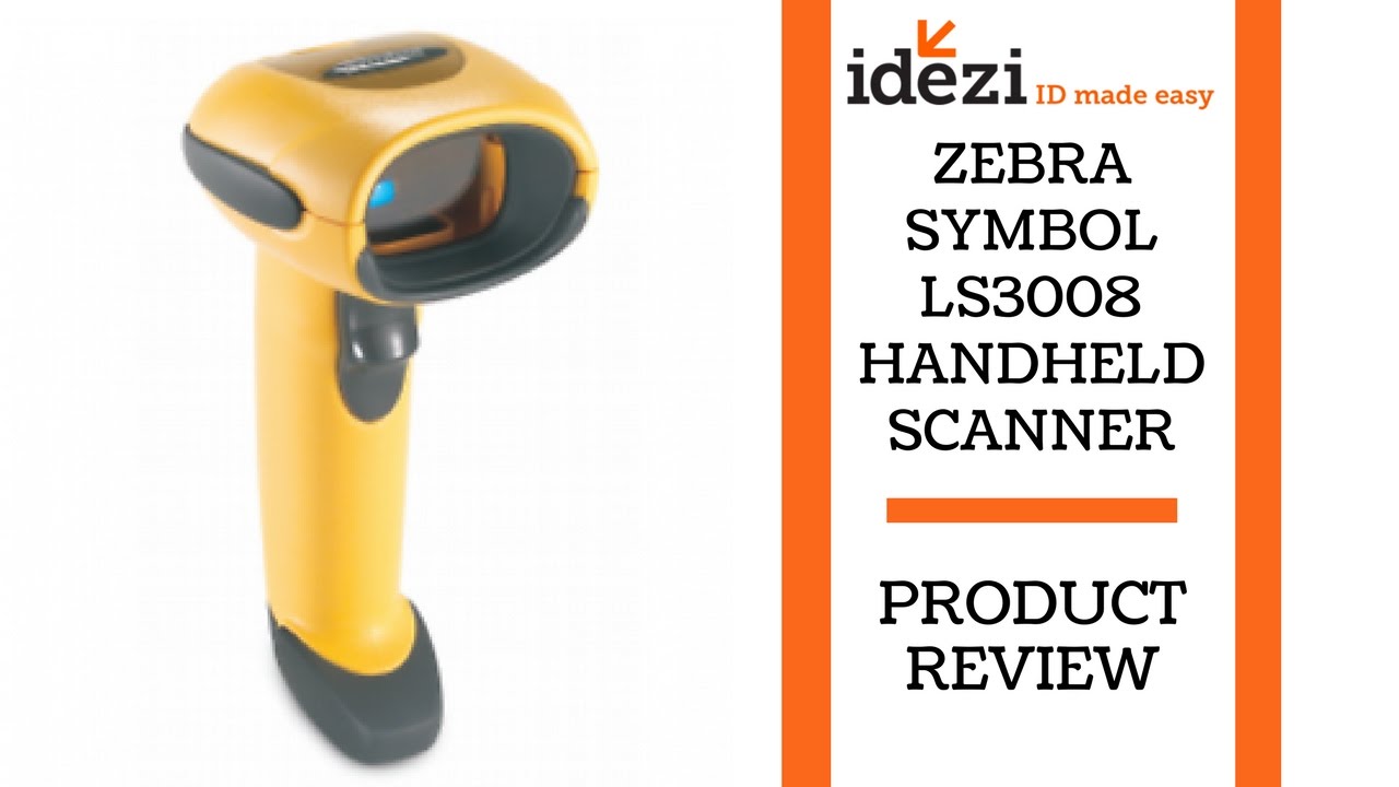 Zebra Symbol LS3008 - Handheld Scanner - Idezi "ID Made Easy" - YouTube