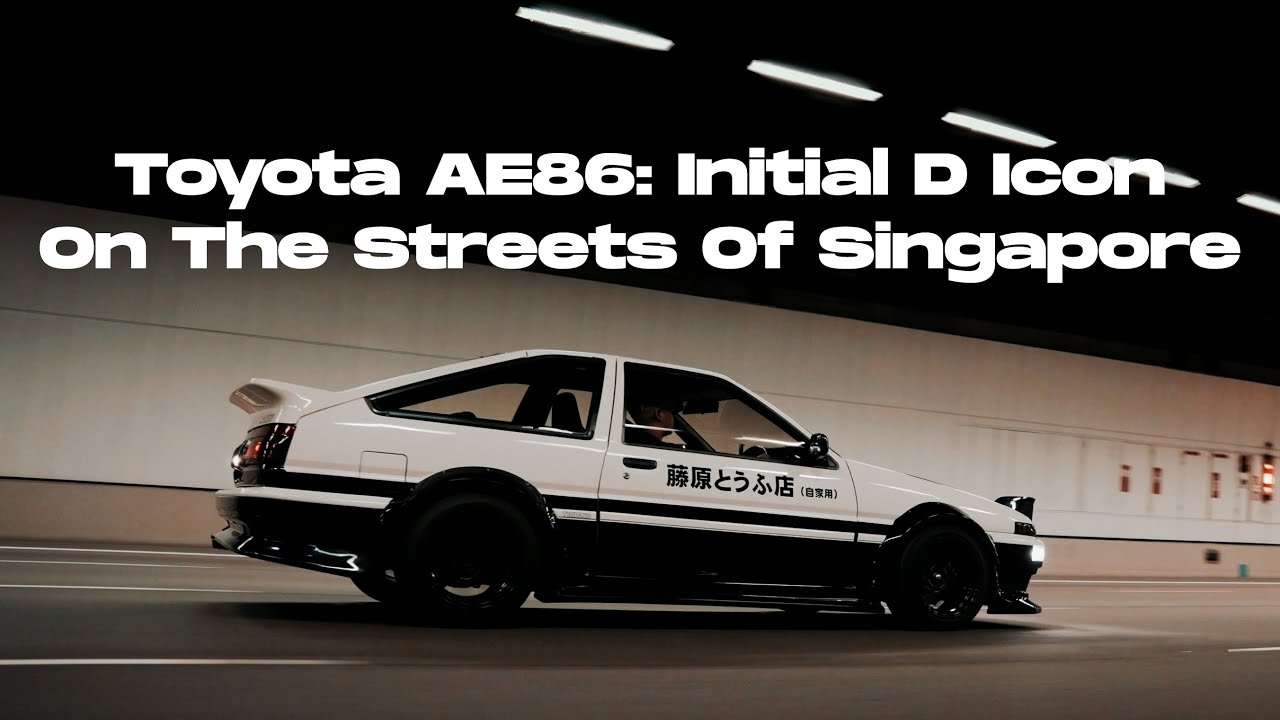 Toyota AE86: Initial D Icon On The Streets Of Singapore | 4K - YouTube