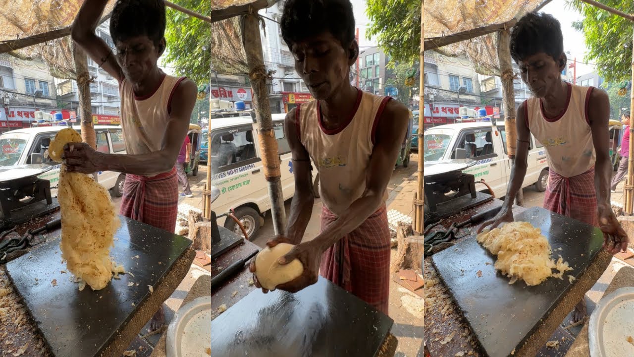 15₹ wala Pitai Paratha & Sabzi Meal|सबसे सस्ती Lunch Thali of Kolkata ...