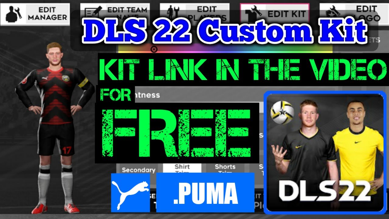 Dls 22 Red Black kit | dls 22 new Custom kits | Dls 22 Custom kit #27 ...