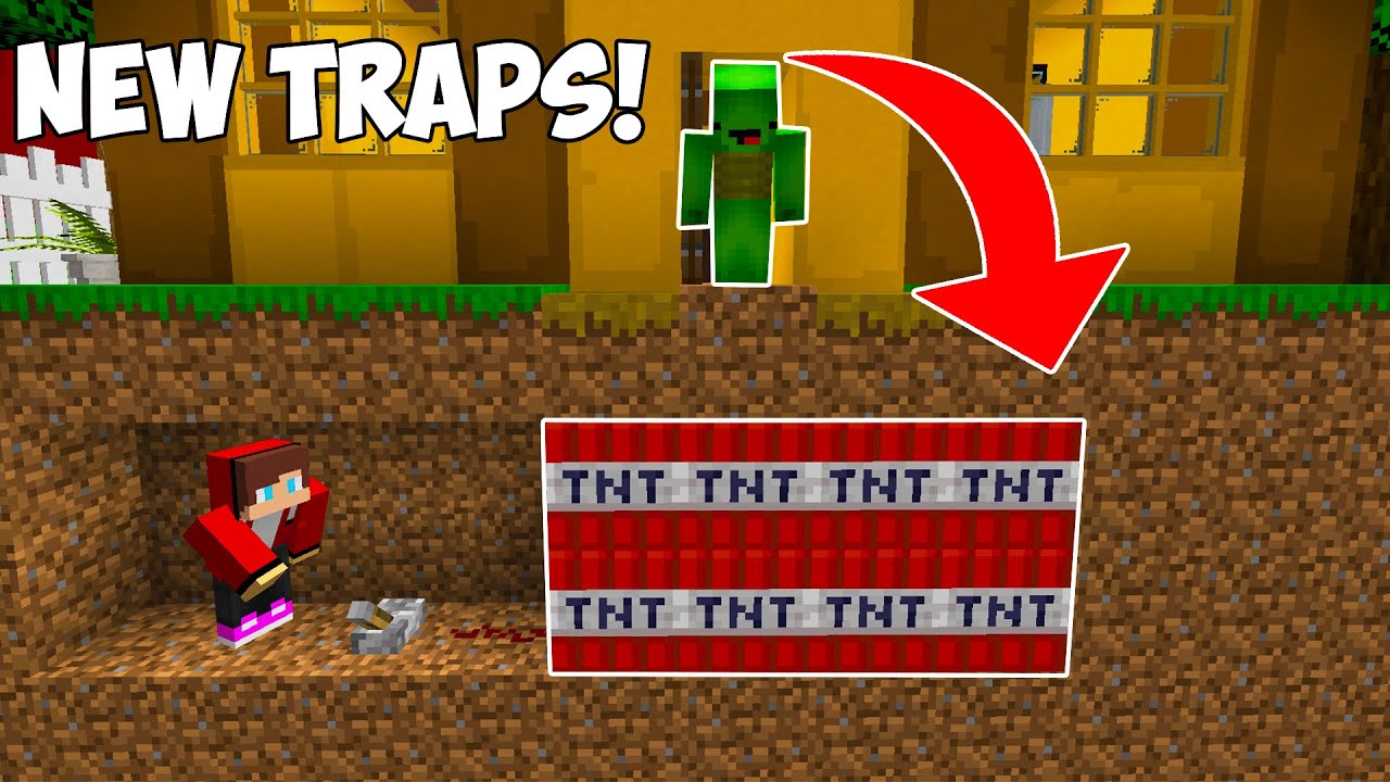 Best Traps for MIKEY AND JJ in minecraft gameplay NEW TRAP FOR MAIZEN ...