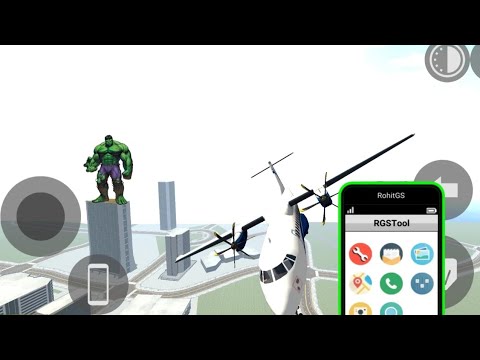 Big Aeroplane+ Hulk Character Secret Cheat Code In Indian Bike Driving ...