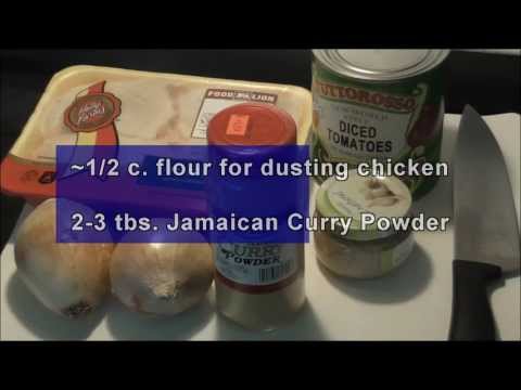 Bermudian Chicken Curry - YouTube
